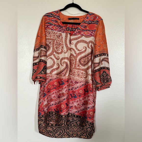 Zara | Dresses | Zara Basic Moroccan Style Shift Dress | Poshmark